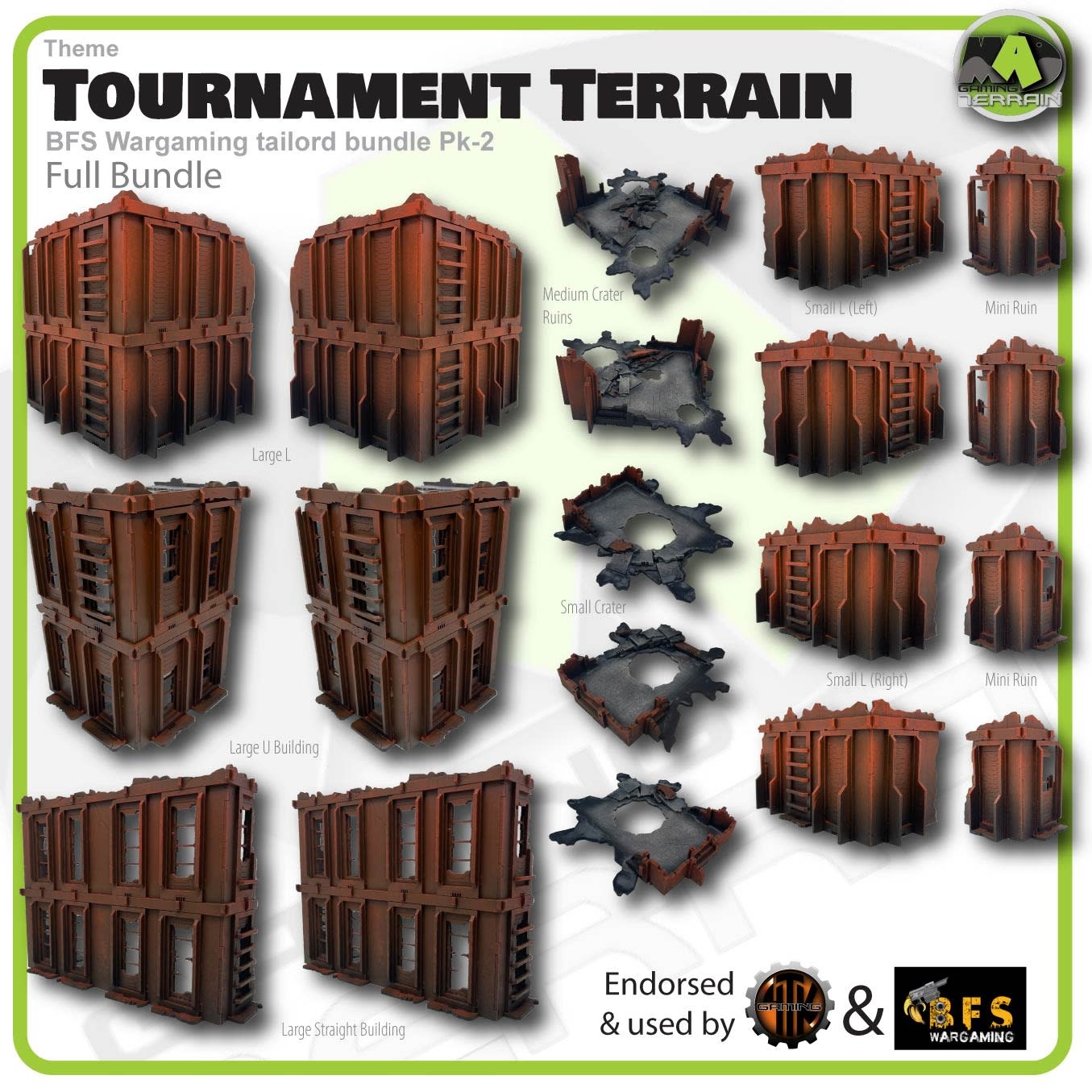 Mayger Range Tournament Terrain pack 2 - 4Tk Gaming
