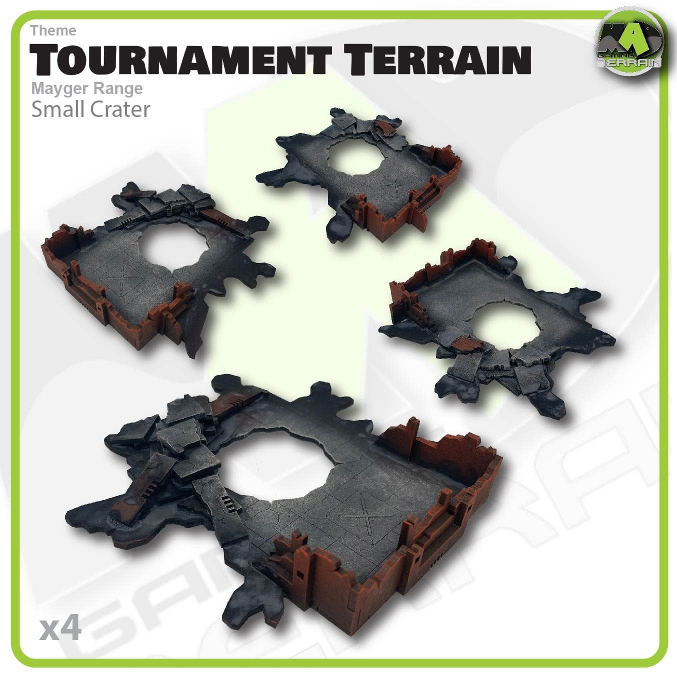 Small Short Ruins Craters (3Pk) - 4Tk Gaming