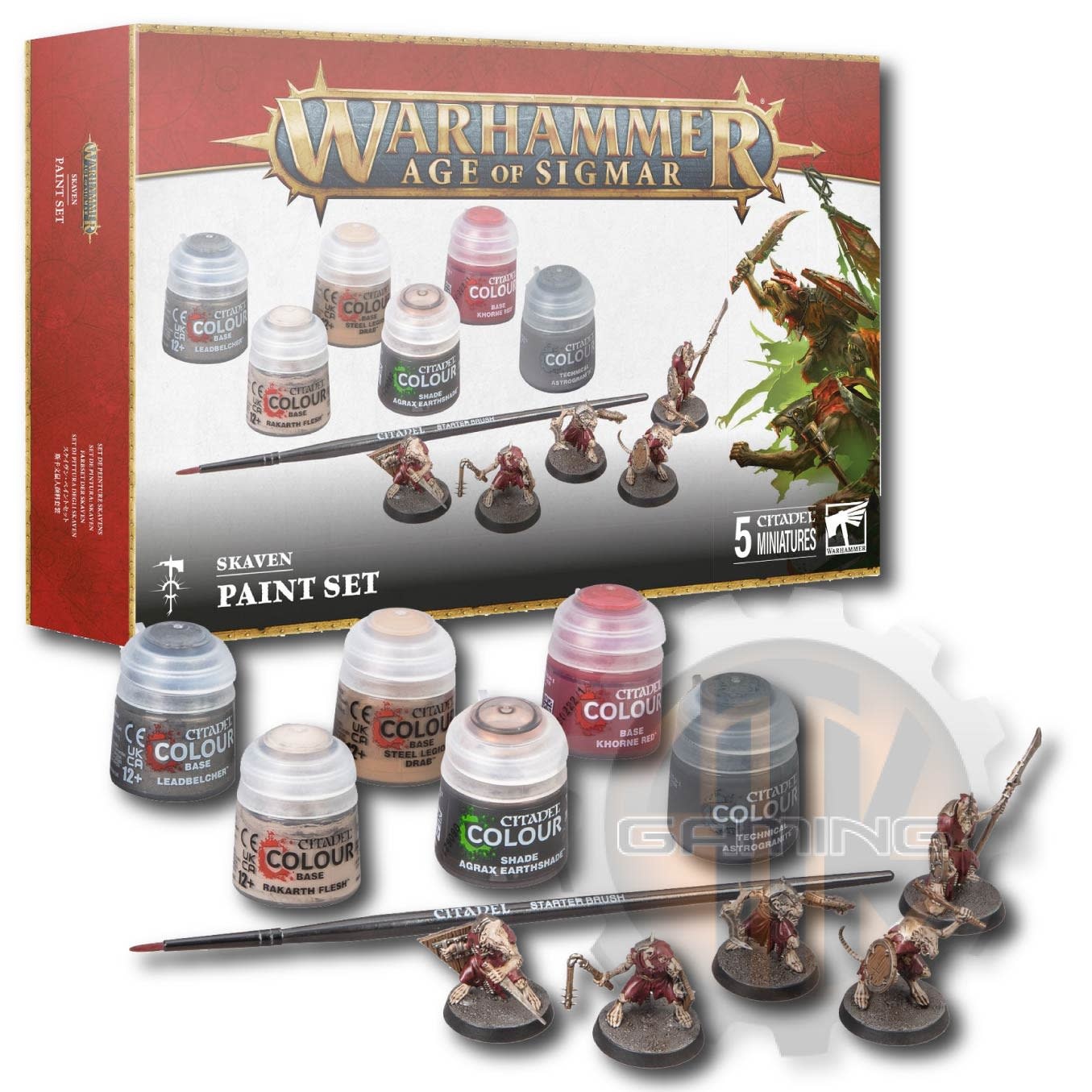 Age Of Sigmar Skaven + Paint Set - 4Tk Gaming