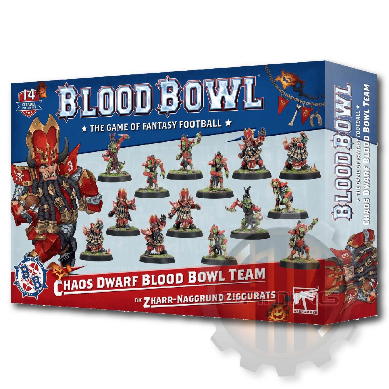 Bloodbowl Blood Bowl: Chaos Dwarf Team - 4Tk Gaming