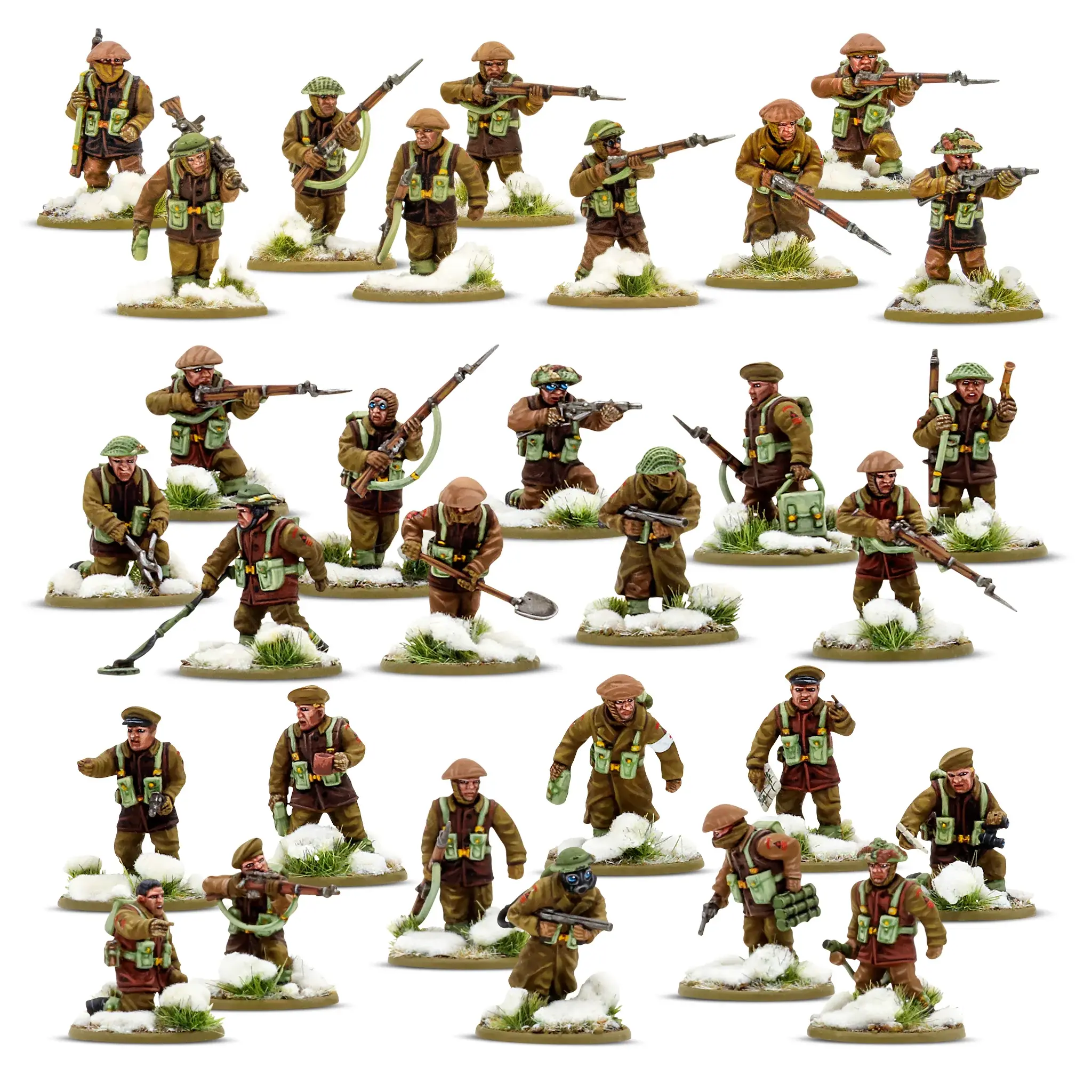 British & Canadian infantry (Winter) Platoon - 4Tk Gaming