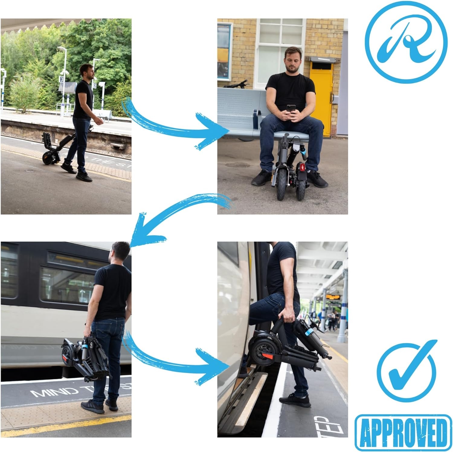 Riley foldable scooter RS3 - Robocleaners