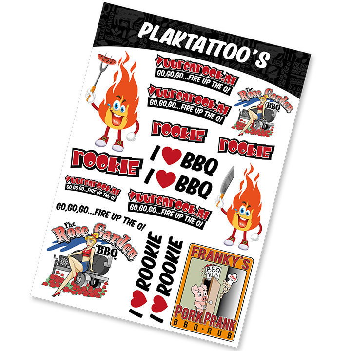 Vuur&Rook Plaktattoo's - Vuur & Rook