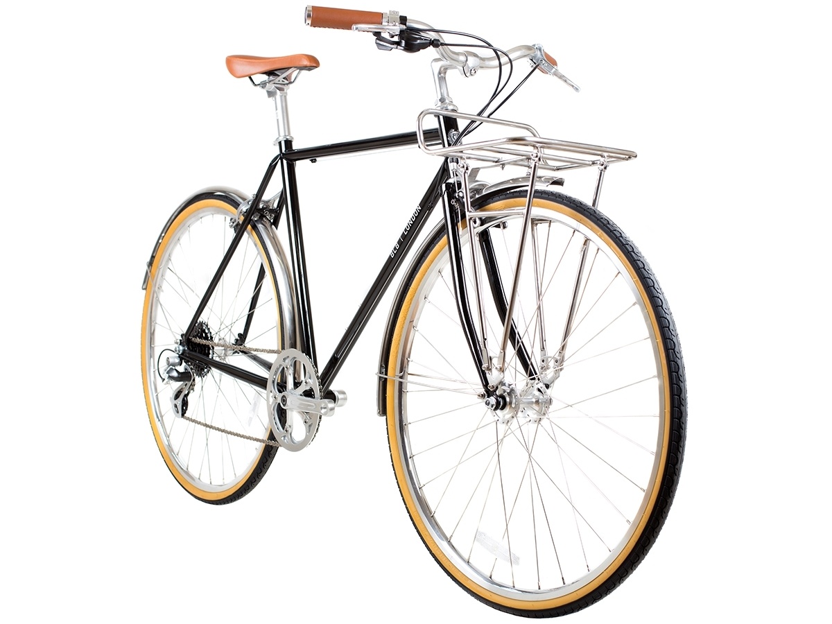 BLB Beetle 8spd Town Bike - Black - Simple Bike Store