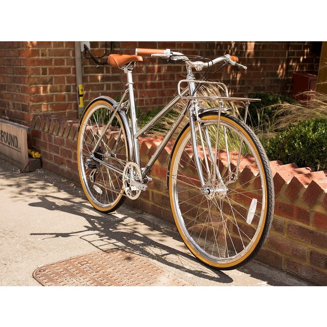 BLB Butterfly 8spd Town Bike - Chrome - Simple Bike Store