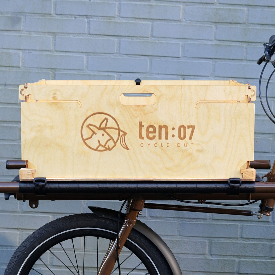 Ten07 Wooden Folding Box with Rain Cover - Simple Bike Store