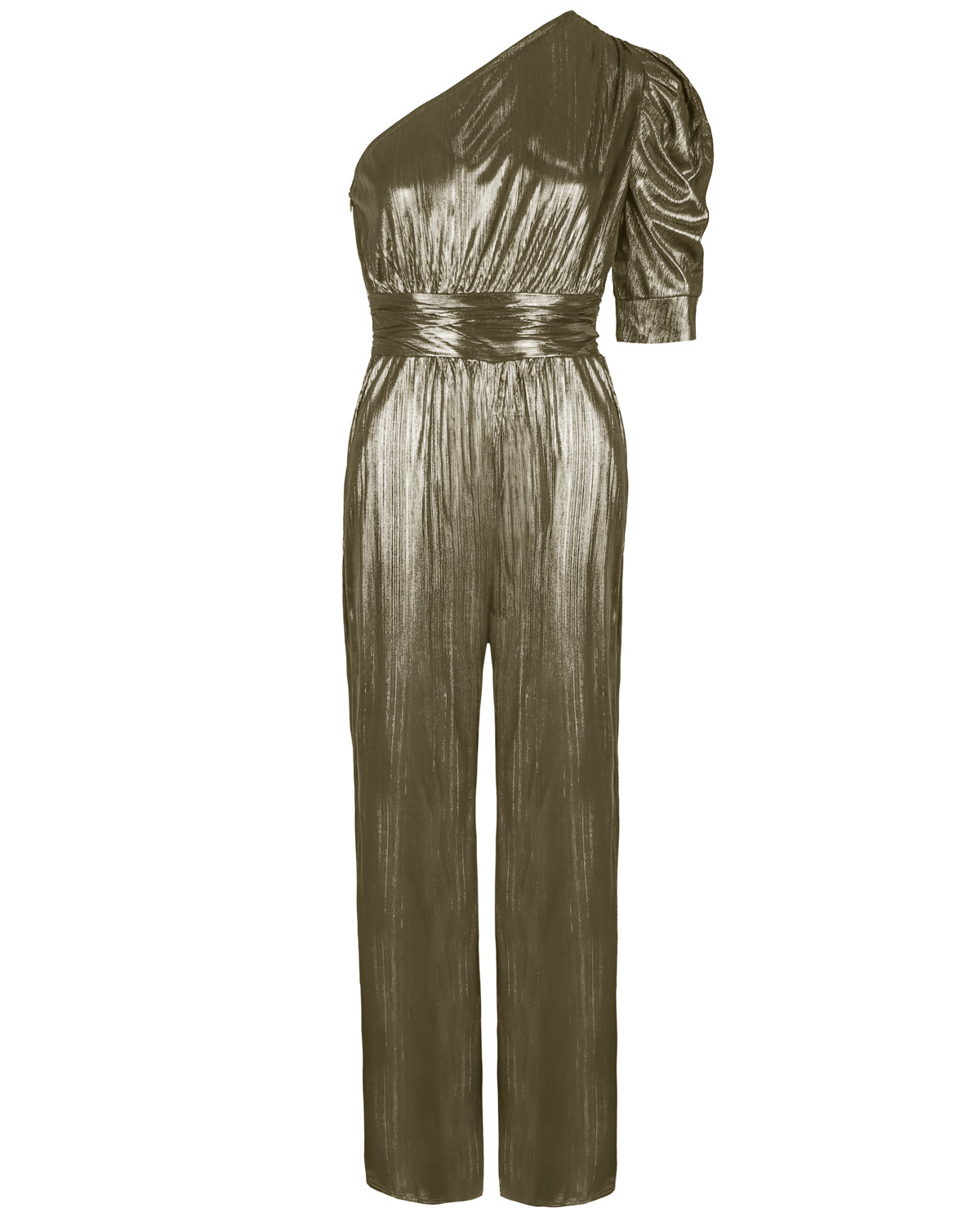 Jenna metallic jumpsuit gold - jaimymode.nl