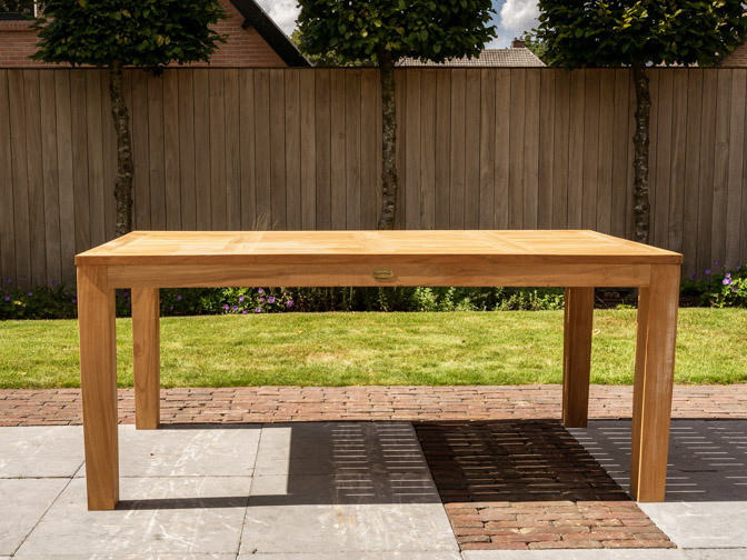 Teak tuintafel Verona 180cm | Duurzaam en solide tuinmeubelen