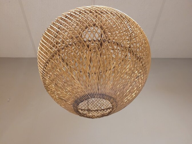 Rieten Lampenkap Ibiza Stijl | Grote collectie gevlochten lampenkappen ...