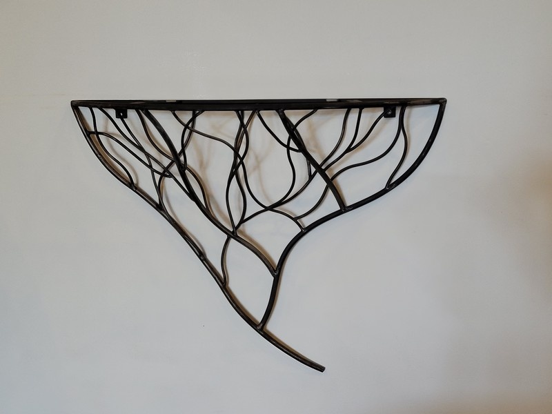 Metalen wortel frame voor muurtafel | Woonaccessoires van Puurteak