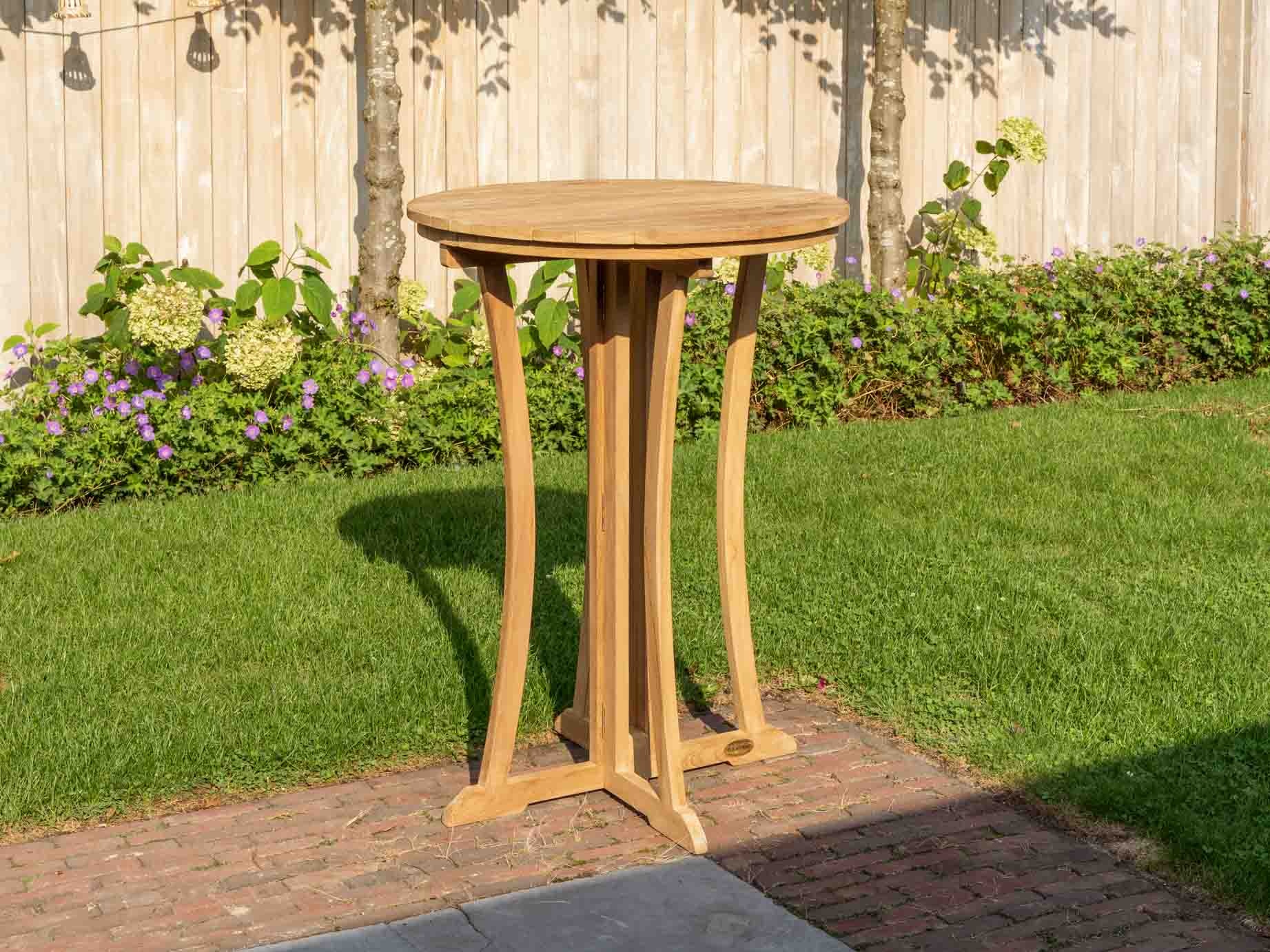 Teak statafel inklapbaar