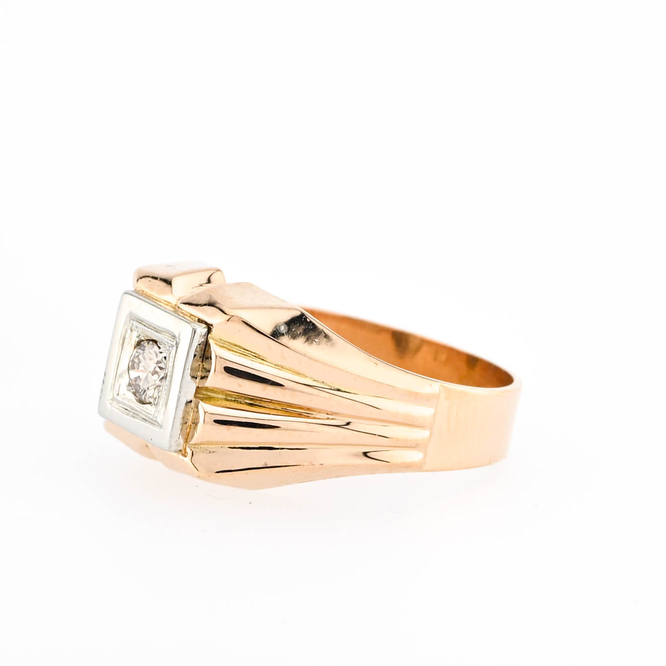 Occ. 18K. Ring. Brilj.0,20k. 8,1Gr. Mt20,5 - ROS Jewelers