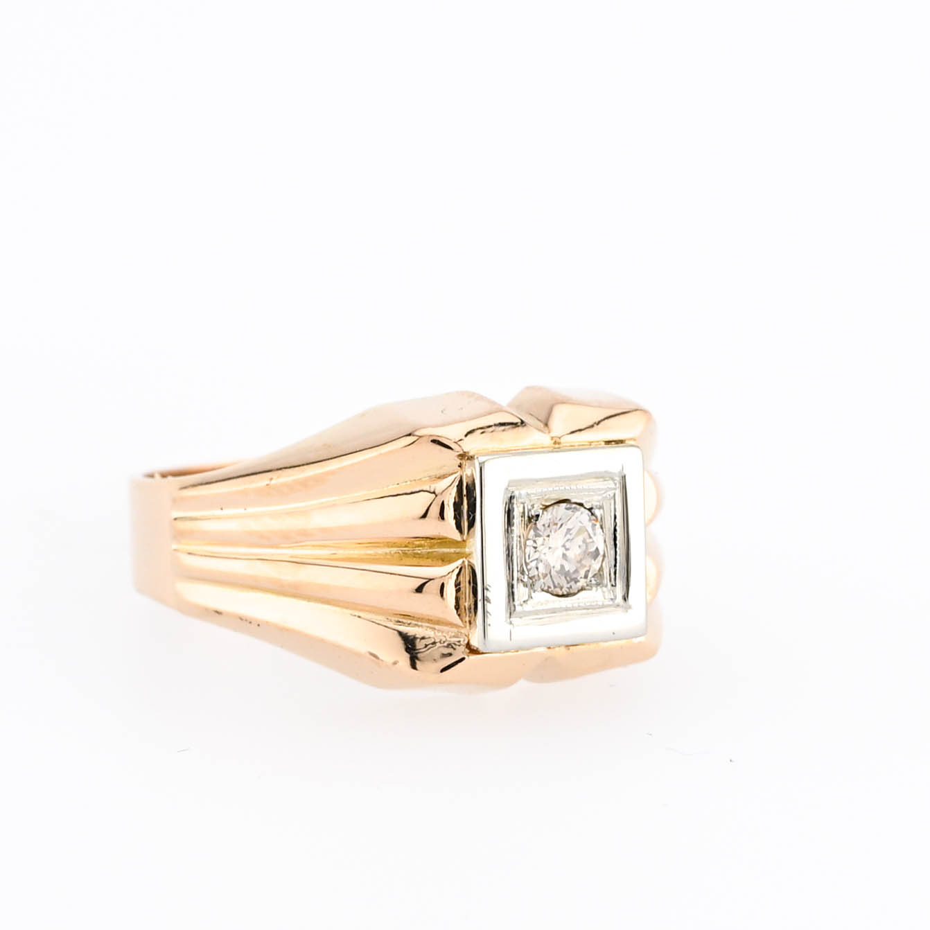 Occ. 18K. Ring. Brilj.0,20k. 8,1Gr. Mt20,5 - ROS Jewelers