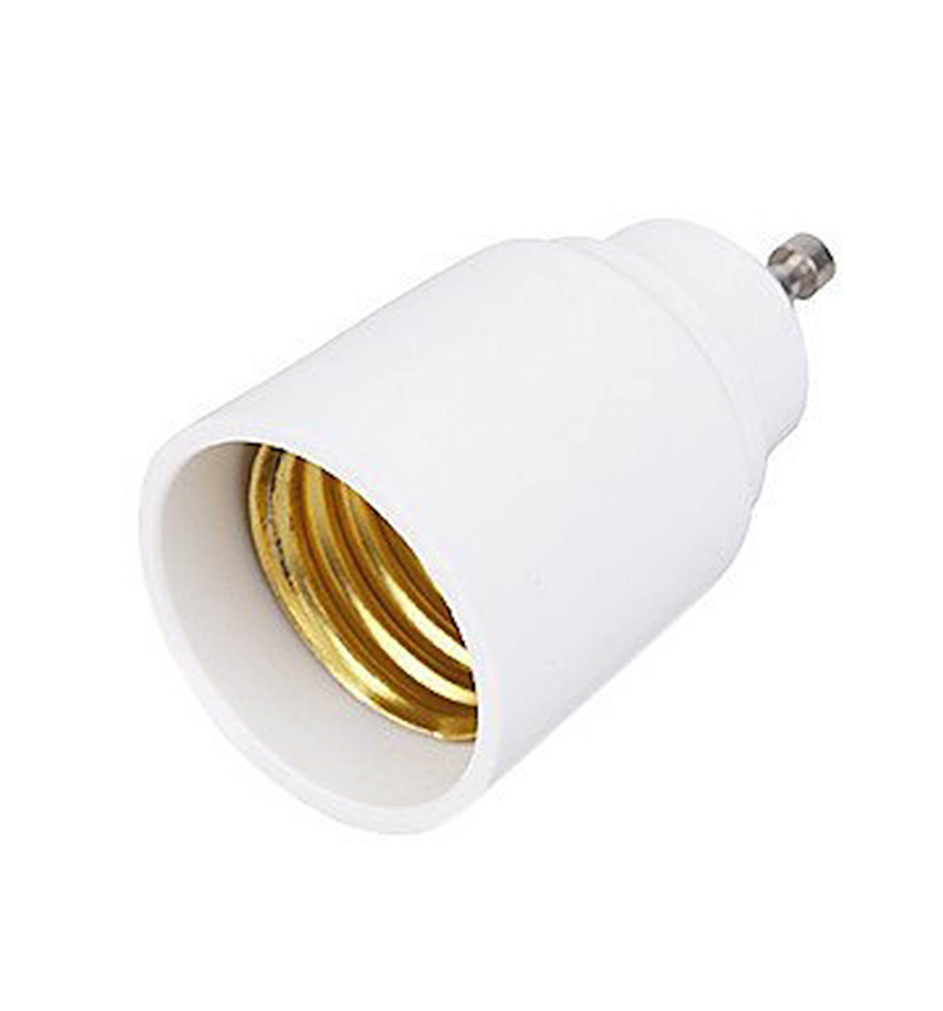 Verloopfitting GU10 naar E27 wit max. 60W - Ledlichtdiscounter.nl