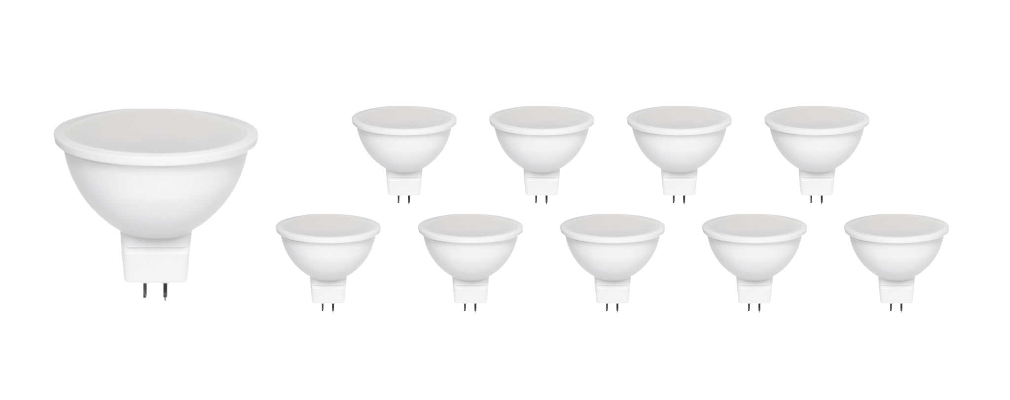 Voordeelpak 10 Stuks Gu5 3 Led Spots 6w Vervangt 30w