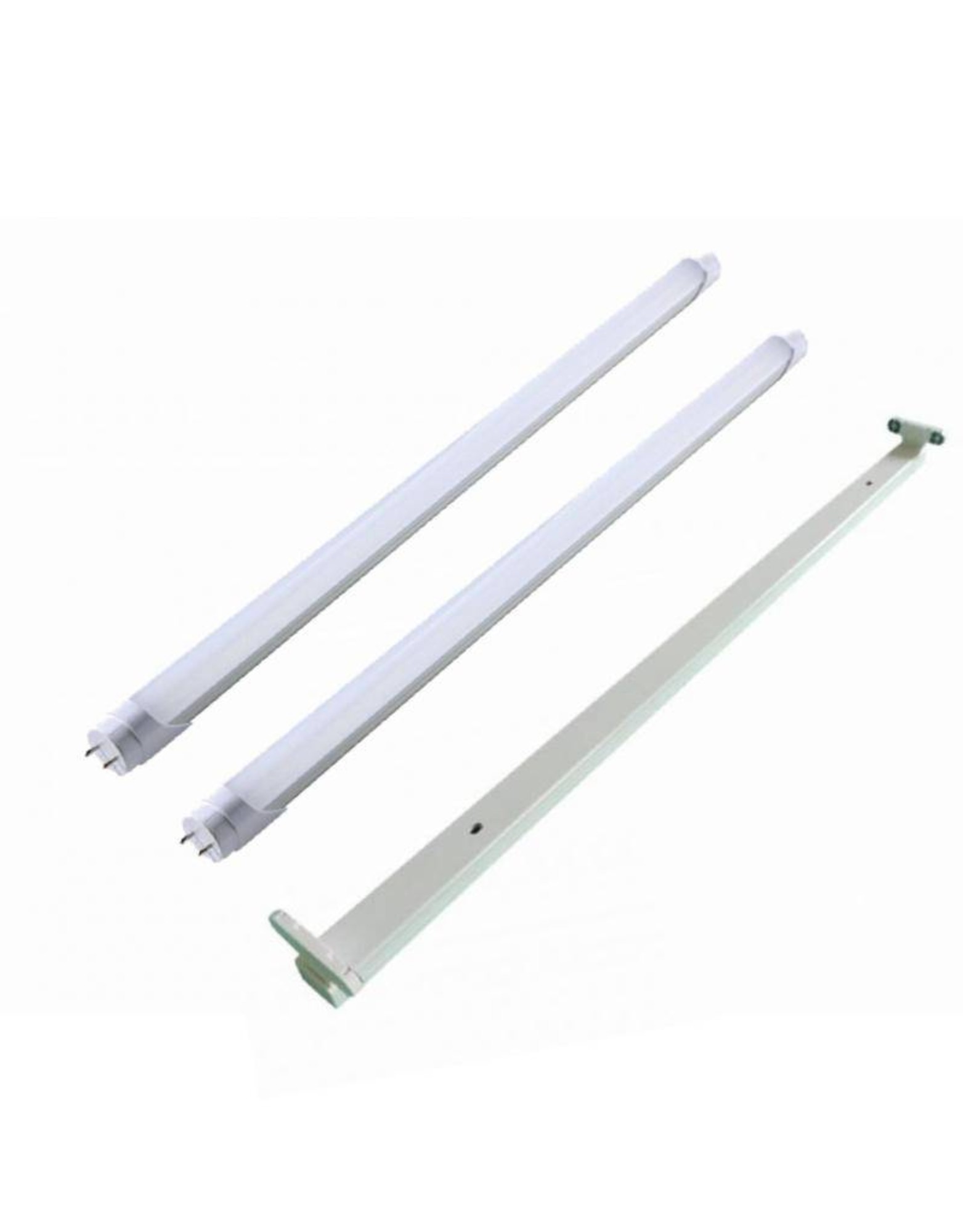 LED TL armatuur 60cm + 2 LED TL buizen 10W p/s - 6000K 865 daglicht ...