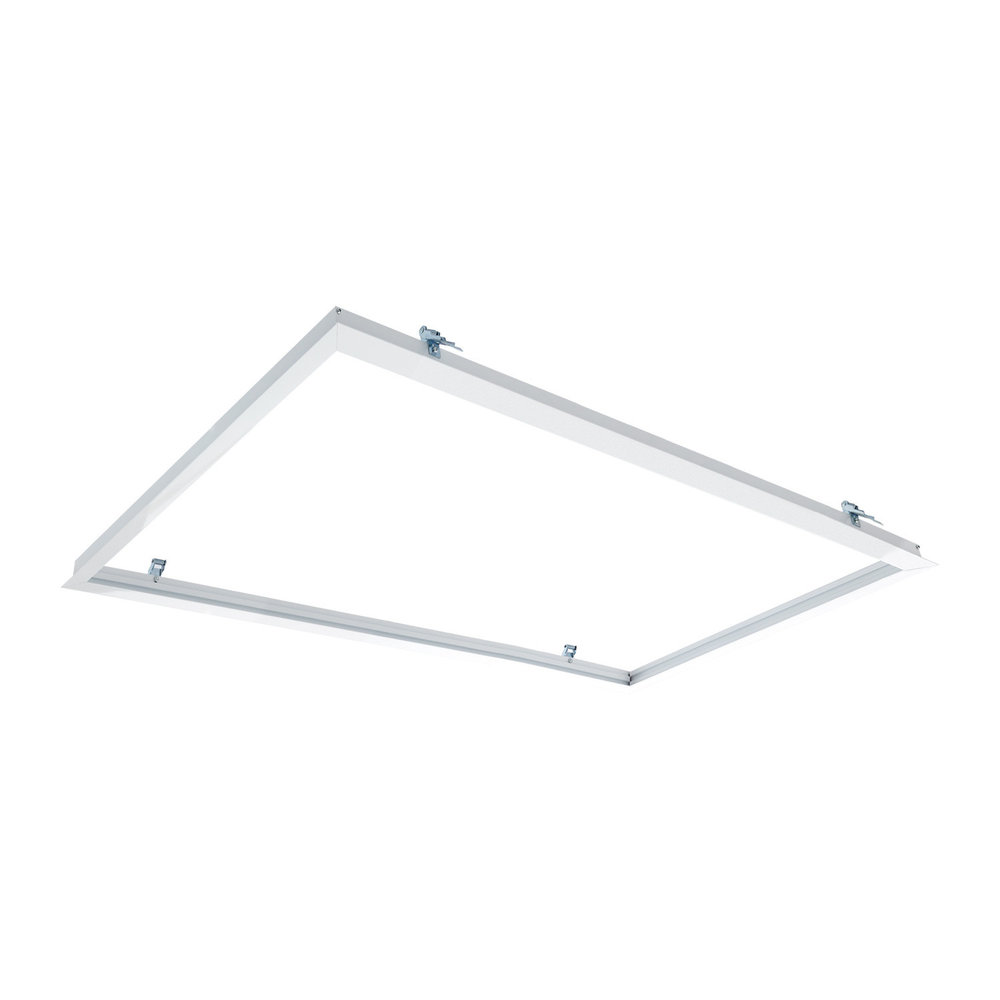 LED paneel inbouw - 120x30cm Inbouw Framesysteem - Wit aluminium ...