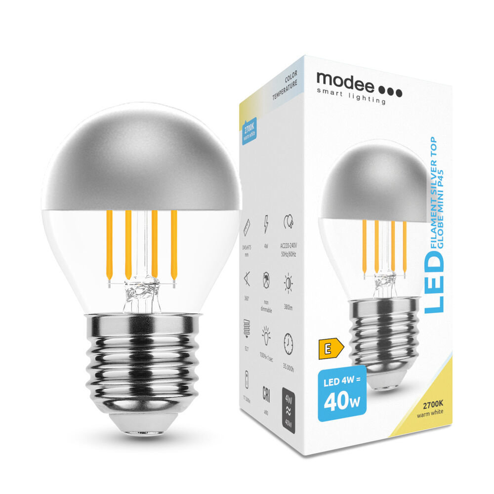 LED Filament lamp E27 - P45 Kopspiegel - 4W - 2700K - Ledlichtdiscounter.nl