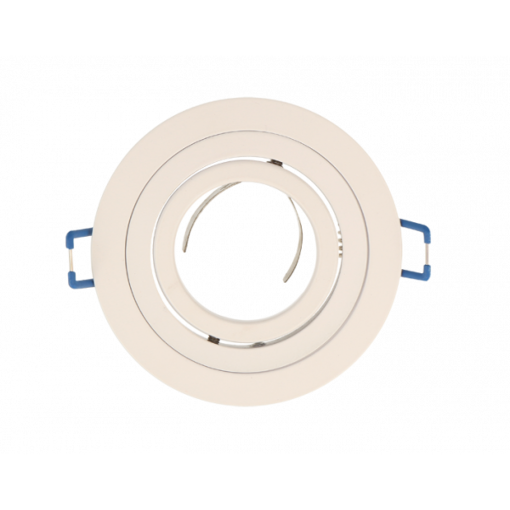 LED line® downlight aluminium round adjustable SLIM white brushed OROSA ...