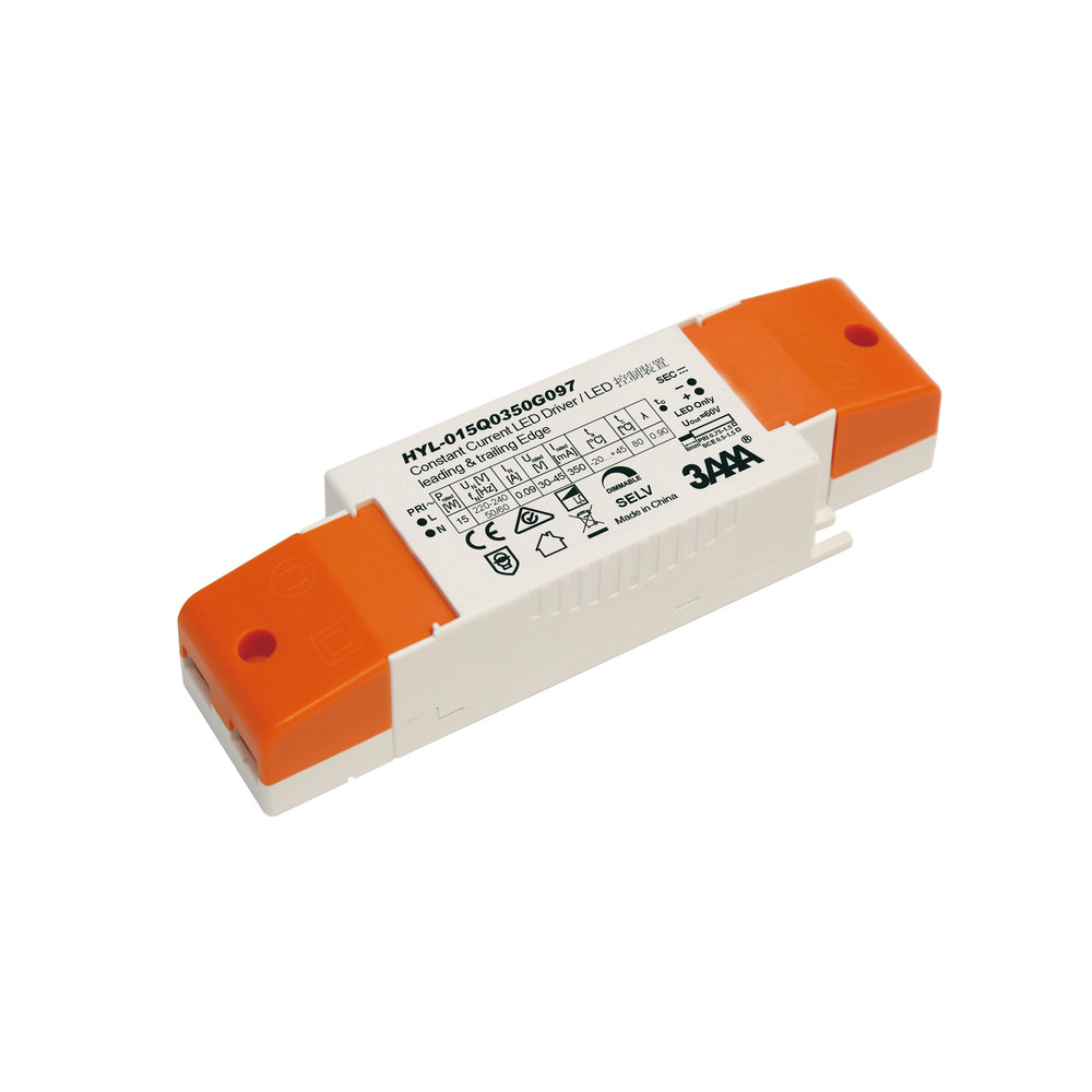 Dimbare LED Driver - 15W 30-45V 350mA - Fase af- en aansnijding ...
