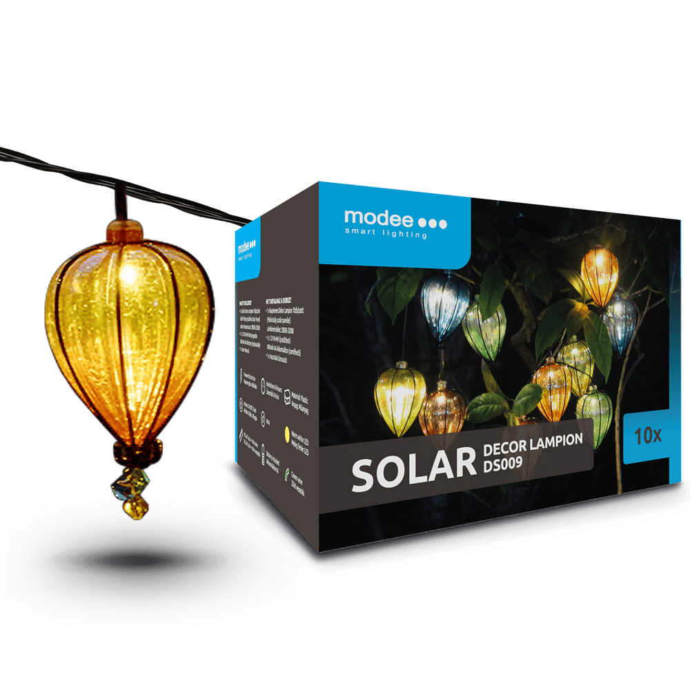 LED Solar Lamp Lampion 4,9m - 2700K Warm wit - DS009 ...
