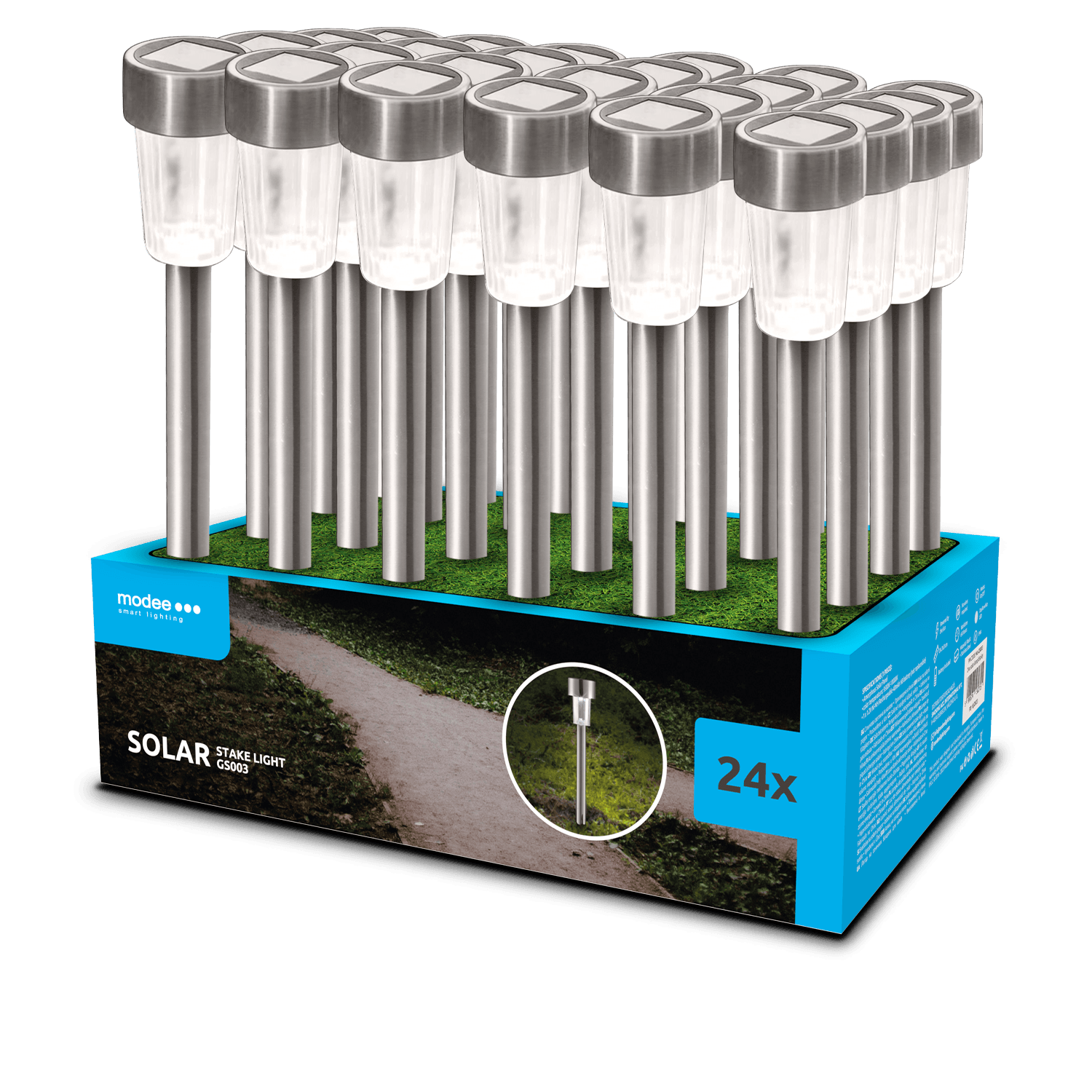 LED Solar Lamp - 10000K Daglicht wit - 31cm - GS003 - Ledlichtdiscounter.nl