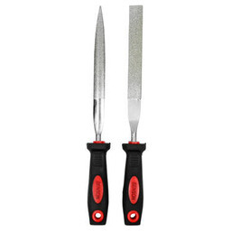 Diamantvijlen Set (2-delig) | Platte & Halfronde Vijl | 170 mm ...