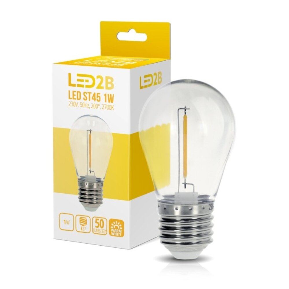 1W LED filament lamp – 50 lumen – voor lichtslinger of prikkabel ...