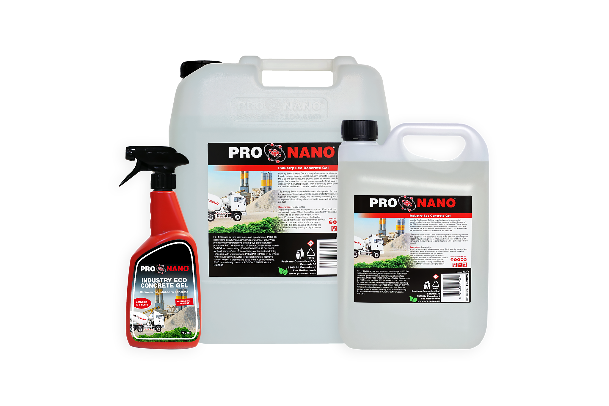 Gel pour béton écologique ProNano | Dissolvant de béton - ProNano