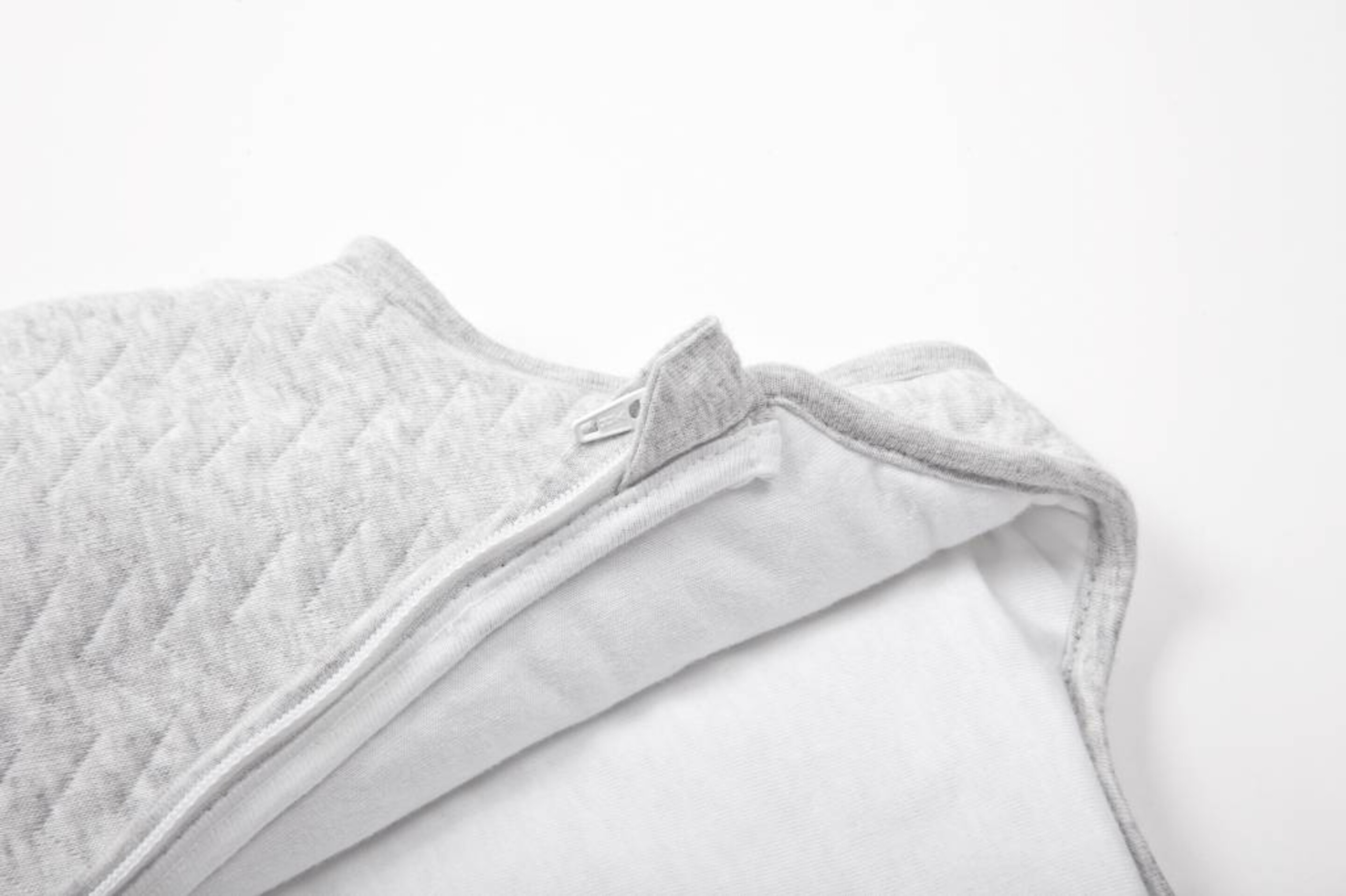 Sac de couchage bébé 90cm Chevron Light Grey Melange - Poetree Kids - Poetree Kids