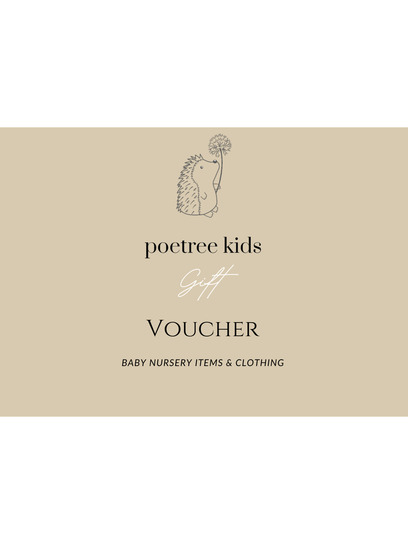 Cadeaubon € 100,- - Poetree Kids