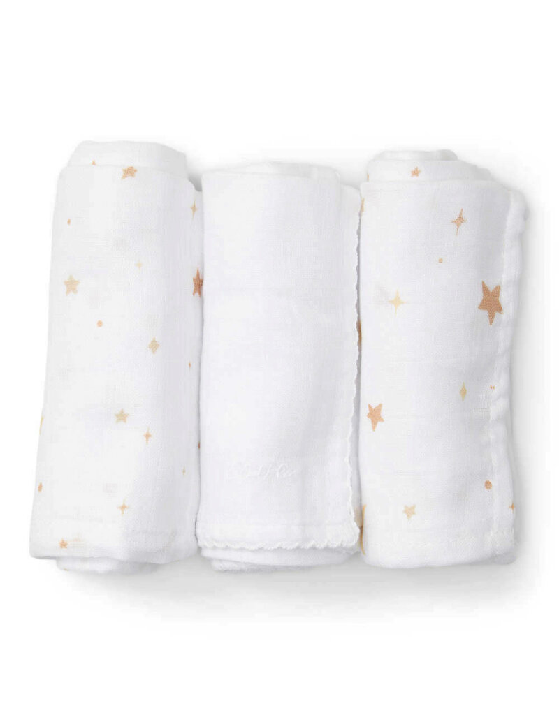 Linges en coton Moons & Stars - Poetree Kids