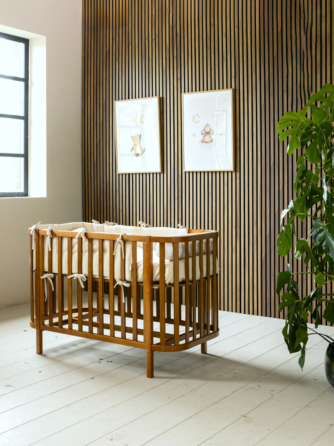 Cot-Playpen bumper Étoile Sand - Poetree Kids