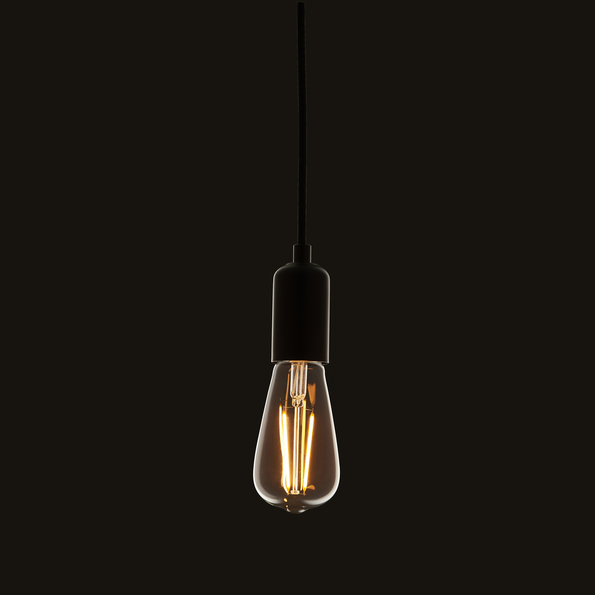 E27 Vintage Style Pear Shape Clear Glass Decorative LED Bulb - 2W ...