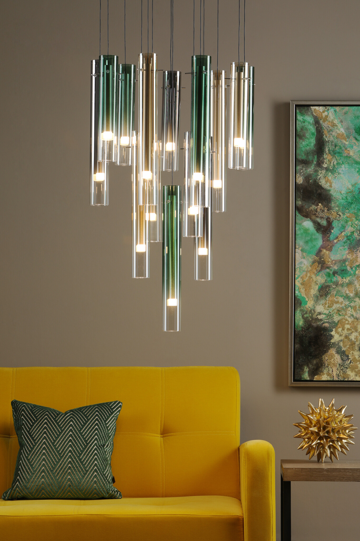 Led Glass Pendant Light