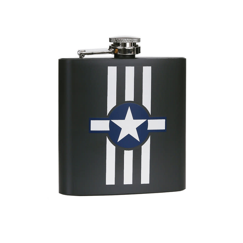 Pocket bottle 6 oz USAF Invasion Stripes - Euregiohunt