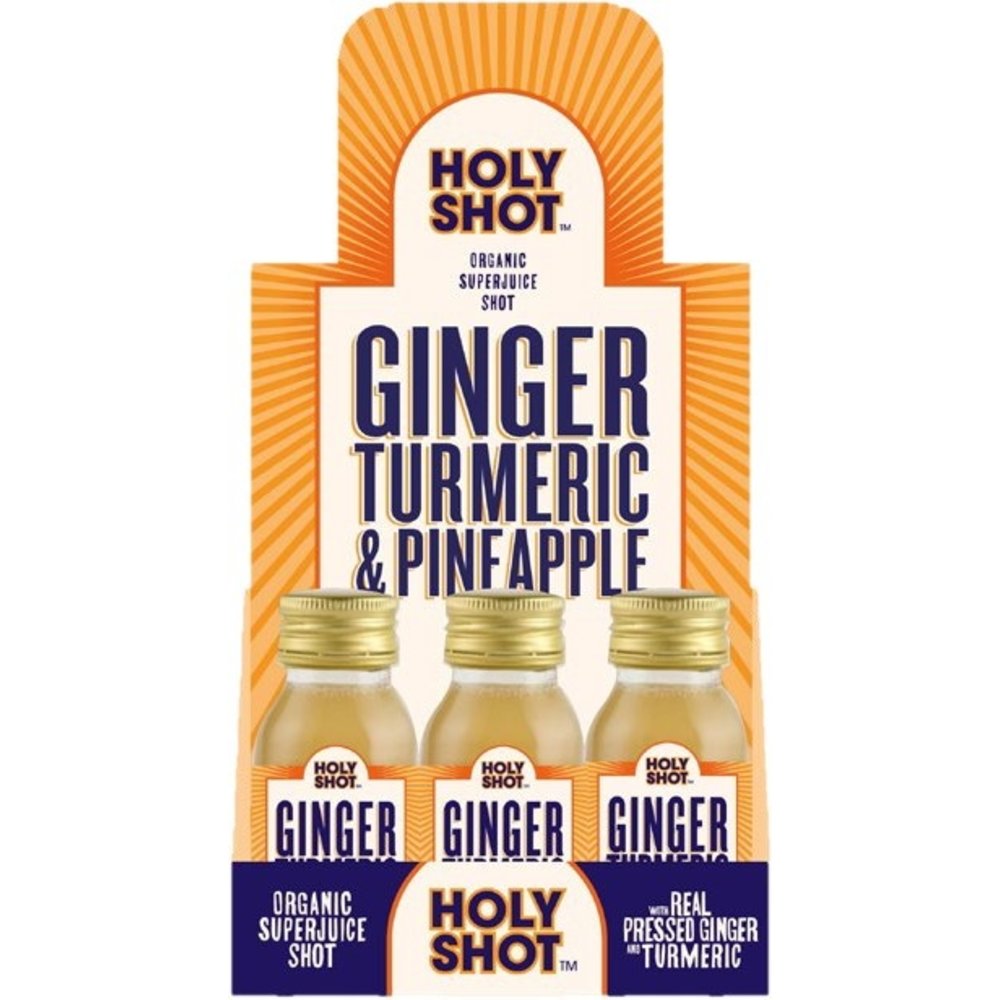 HOLYSHOT ginger turmeric pineapple Organic Superjuice Shot ...
