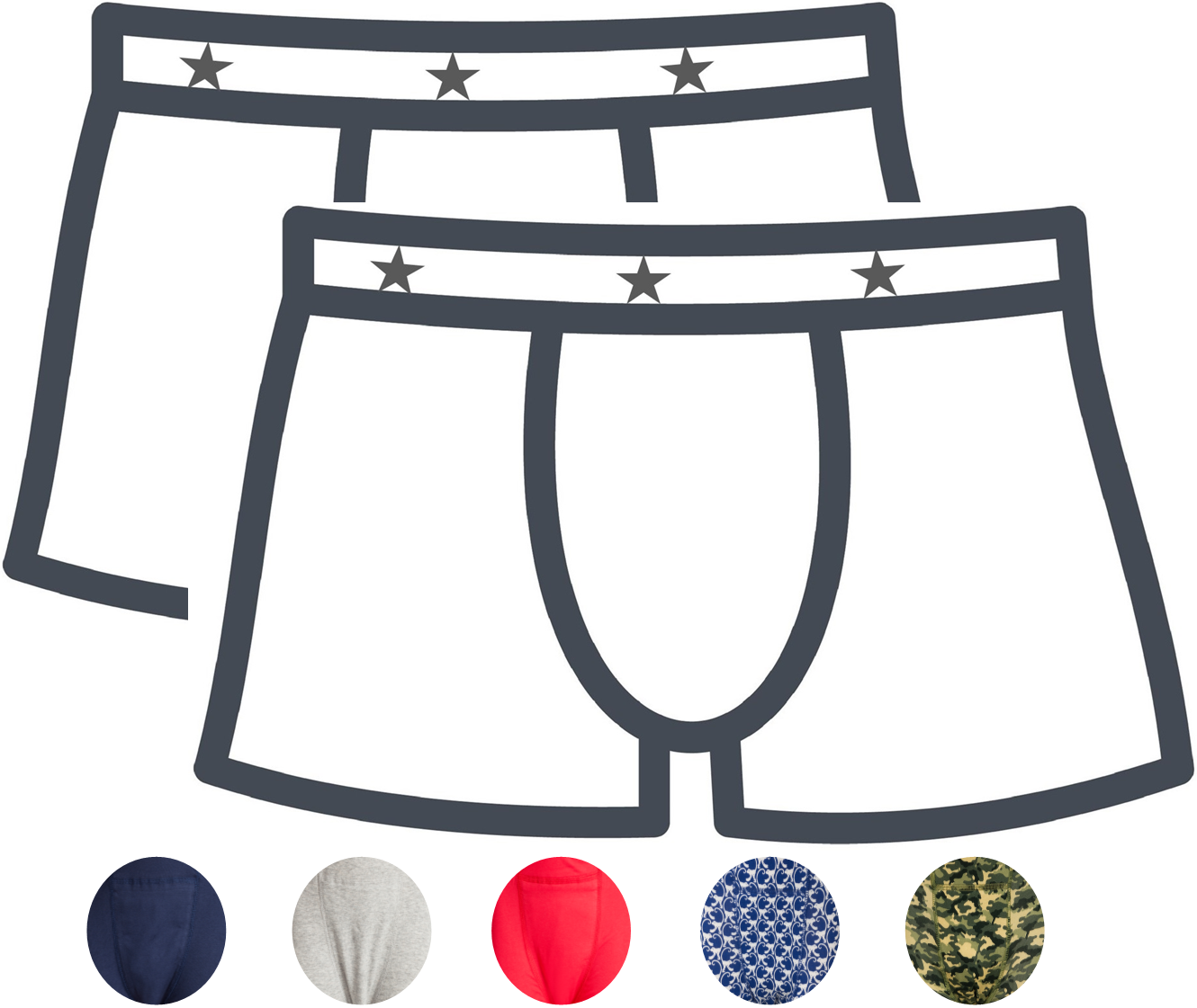 UnderWunder boxer jongens | 5 kleuren | Absorberend | Urifoon - Urifoon
