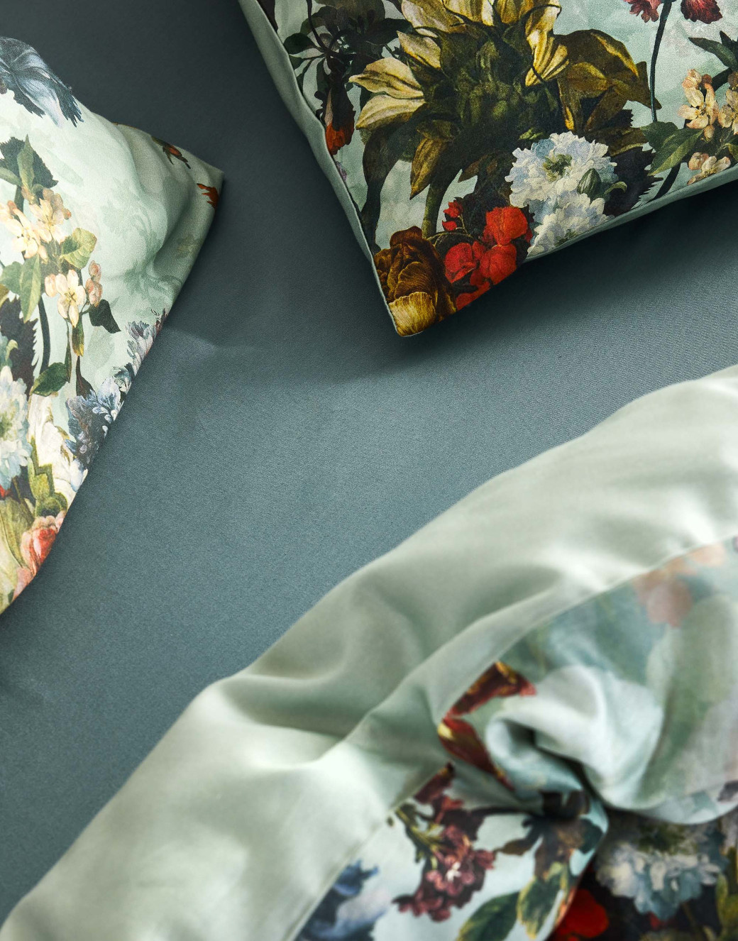 Overtrek Karli Mineral Green | 1-pers - Dekbedovertrekken & Zo