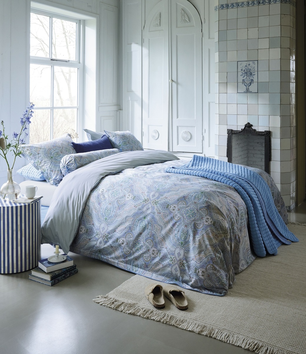 Dekbedovertrek Moonflower Light Blue - Dekbedovertrekken & Zo