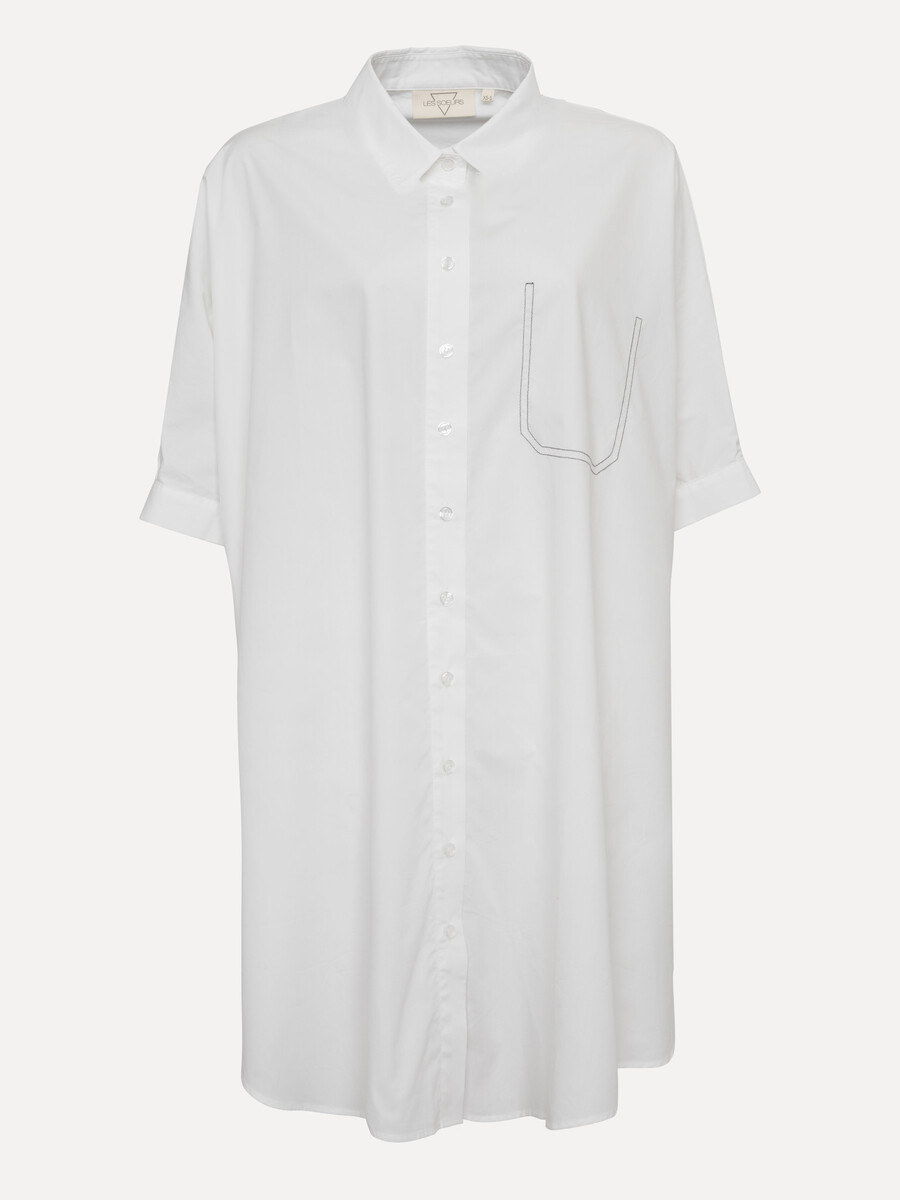 Les Soeurs Popeline Jurk Ola Wit | Les Soeurs