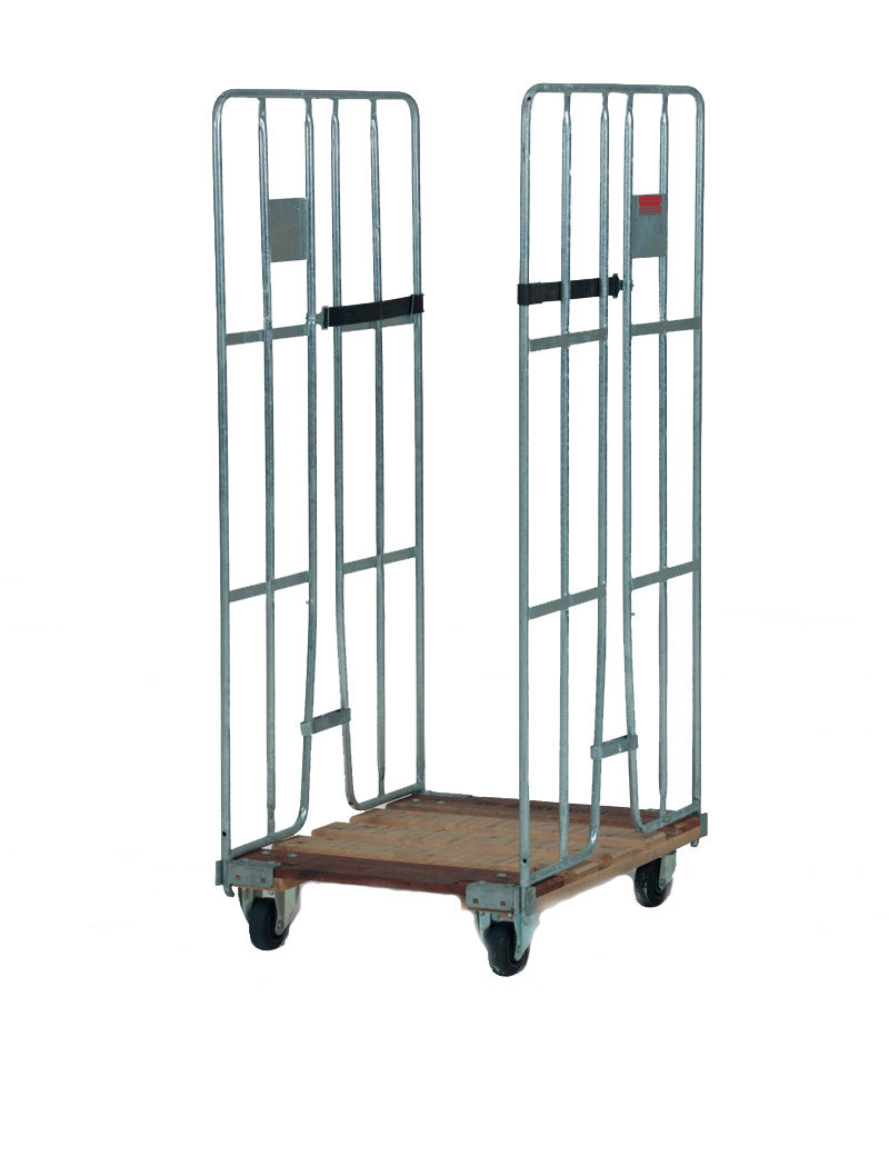 Rolcontainer 800x680x1670mm - houten rolbodem - LogistiekOnline.be