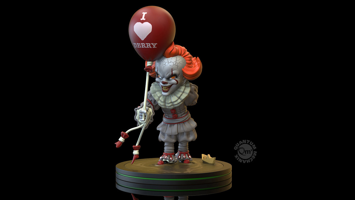 IT: Pennywise 'I Heart Derry' Q-Fig PVC Statue - Fans
