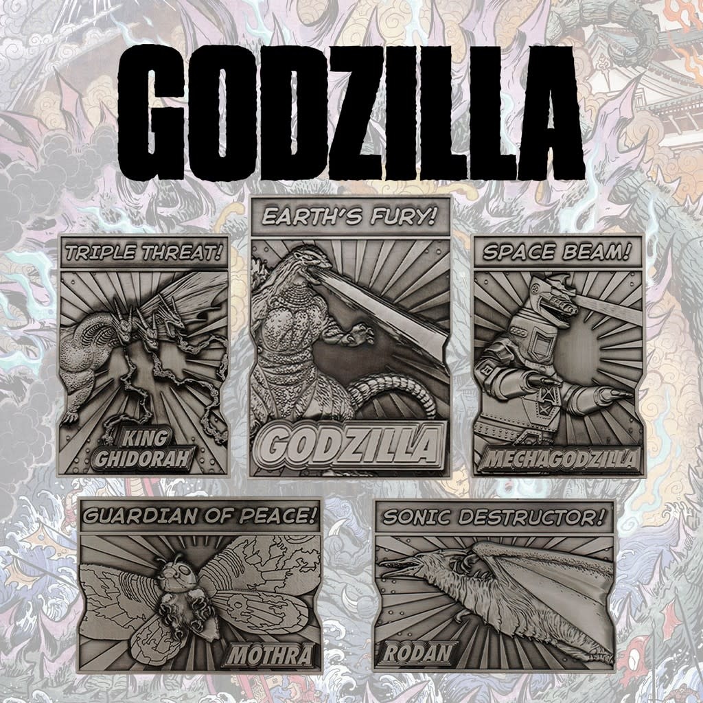 Godzilla Limited Edition Monsters Ingot Premium Set Of 5 Fans 4328