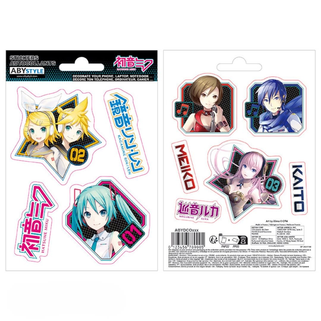 HATSUNE MIKU - Stickers - 16x11cm/ 2 sheets - Characters - Fans