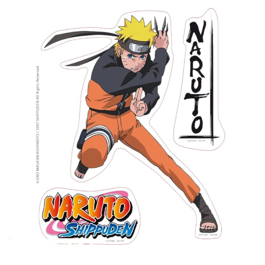 NARUTO SHIPPUDEN - Stickers - 16x11cm/ 2 sheets - Naruto/ Jiraiya - Fans