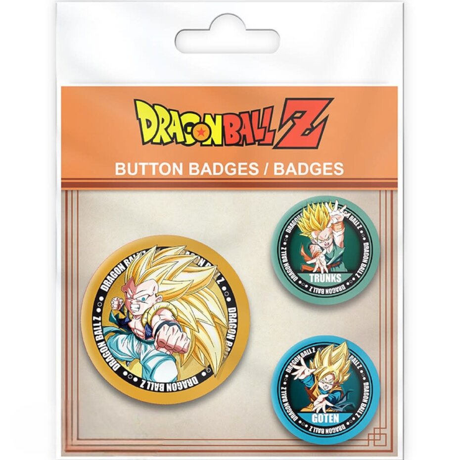 DRAGON BALL - Badge Pack - DBZ/Trunks, Goten & Gotrunks - Fans