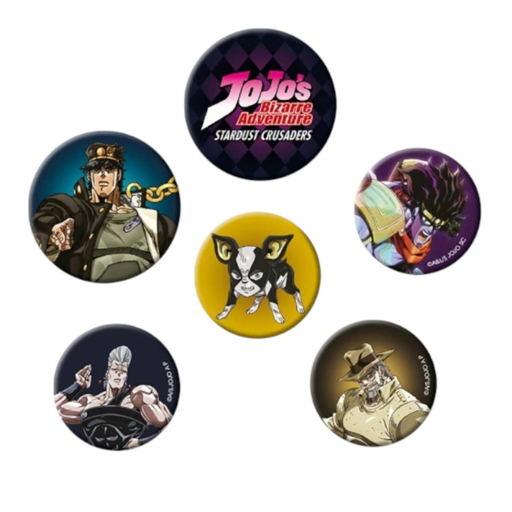 JOJO'S BIZARRE ADVENTURE - Buttons Pack of 6 - Characters - Fans