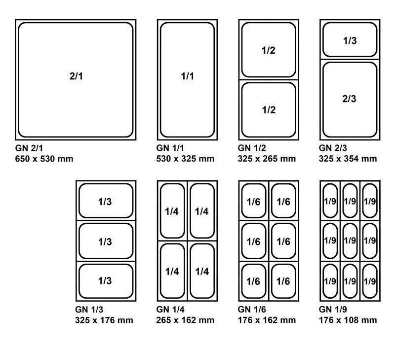 Vogue GN Bakken 1/1 - GN, 150 mm, 20 liter | 325x530mm
