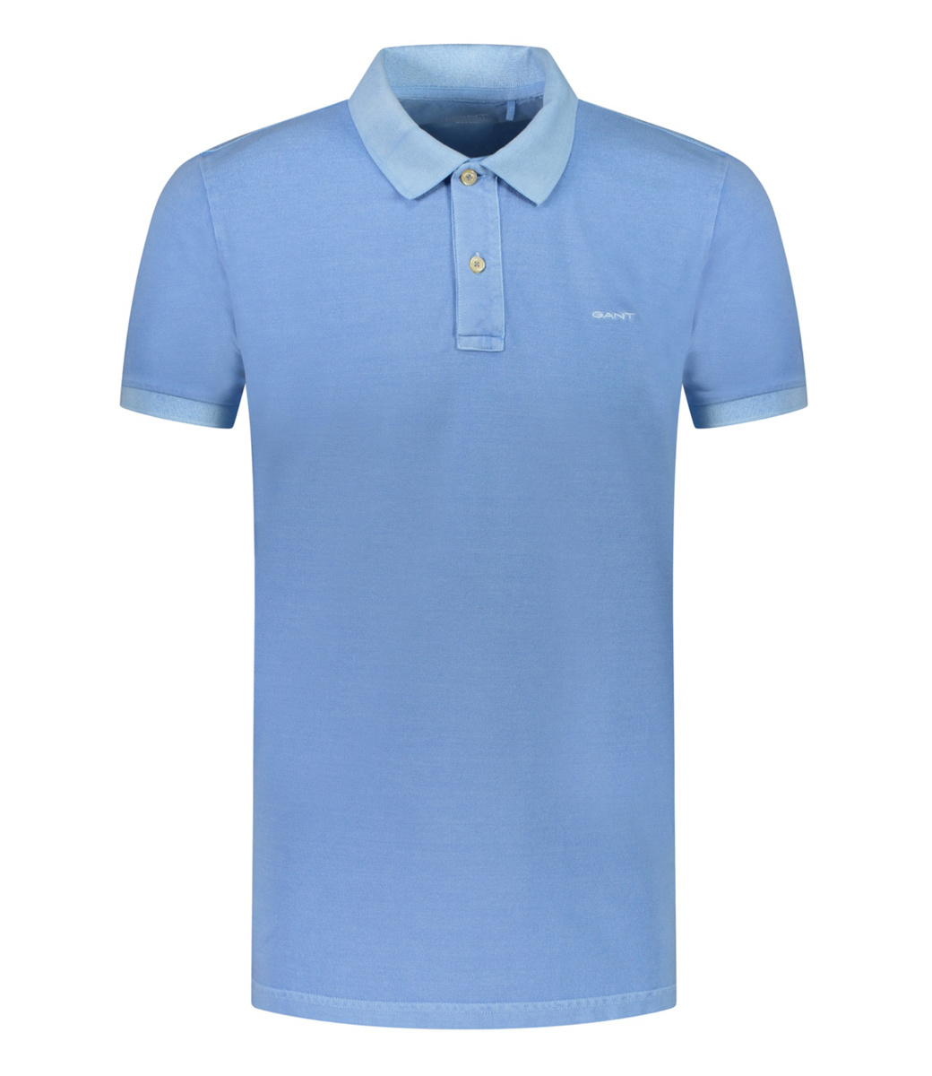 2043005-414 Gant blauw pacific blue sunbleached blue heren polo ...